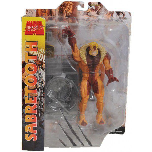 Sabretooth ( Dentes-de-Sabre ) - Marvel Select - Diamond Select Toys ...