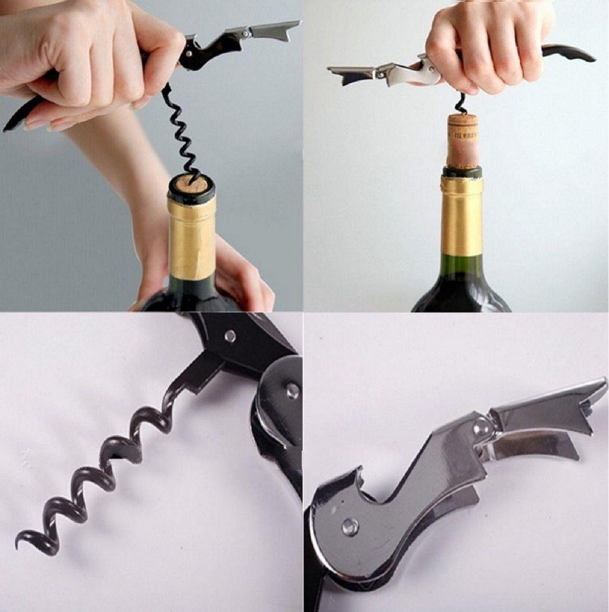 Saca Rolha Abridor De Vinho Profissional 2 Estágios Aço Inox - Home ...