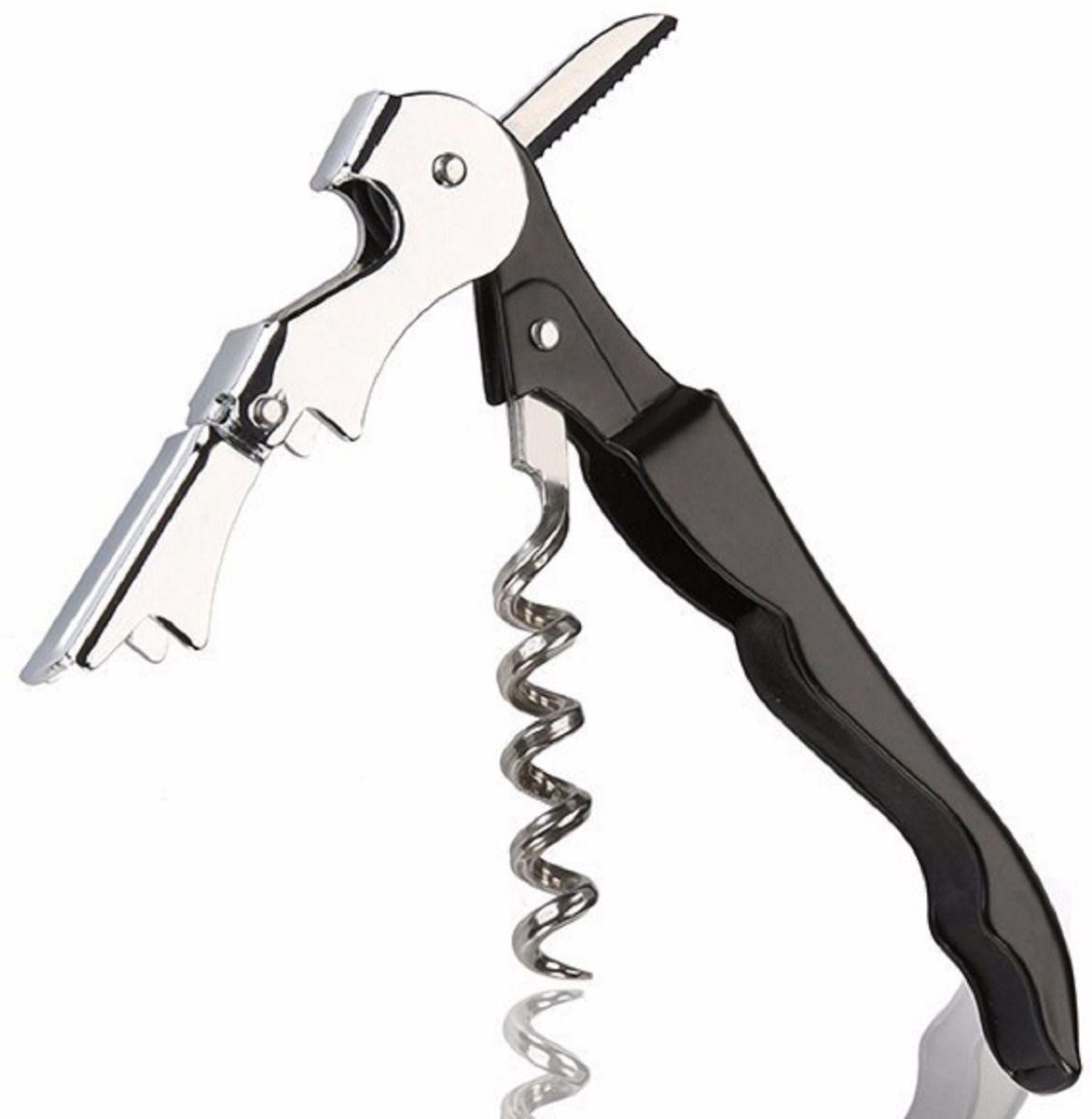 Saca Rolha Abridor De Vinho Profissional 2 Estágios Aço Inox - Home ...