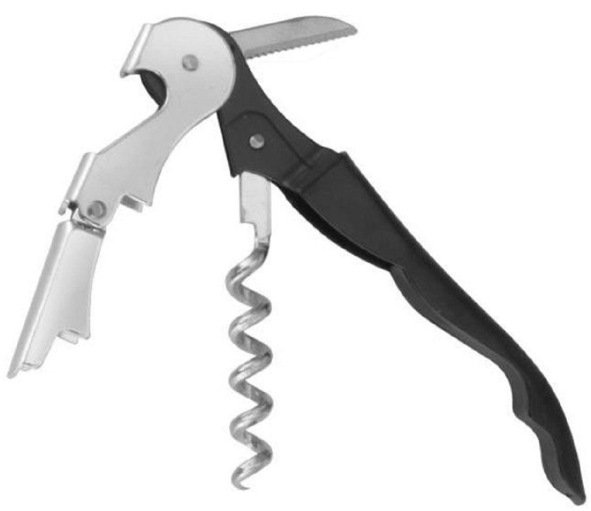 Saca Rolha Abridor De Vinho Profissional 2 Estágios Aço Inox - Home ...