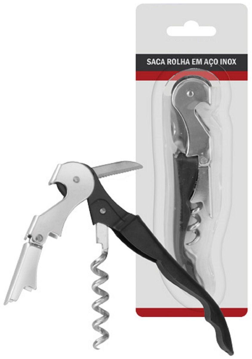 Saca Rolha Abridor De Vinho Profissional 2 Estágios Aço Inox - Home ...