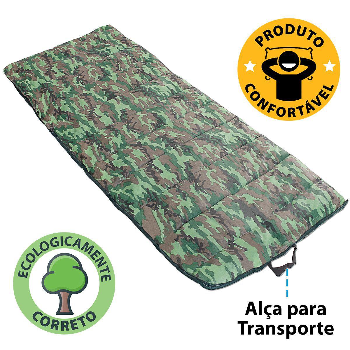Saco de Dormir e Colchonete 2 em 1 para Acampamento - F. A Colchões ...