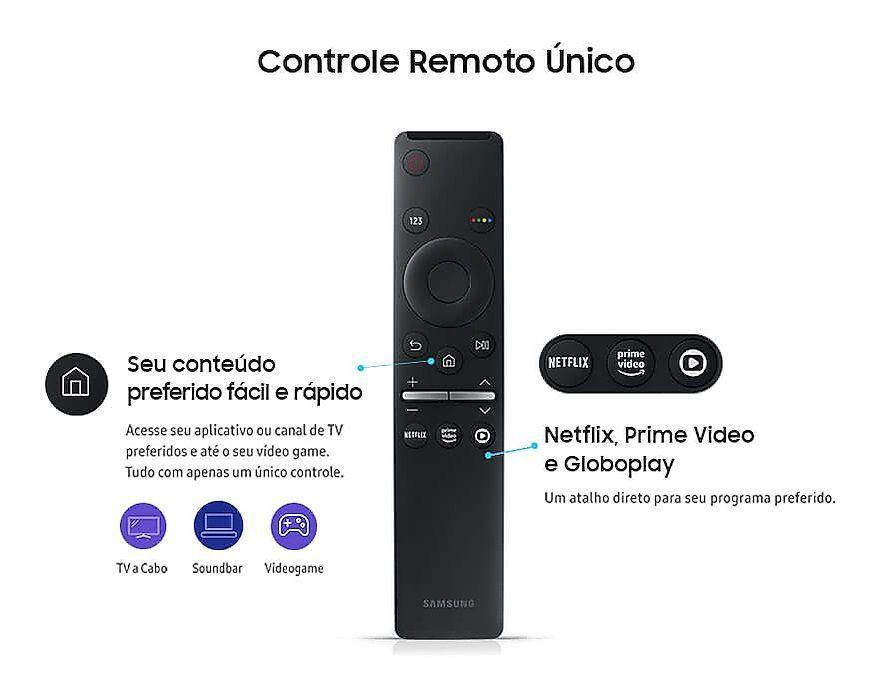 Samsung Smart TV Crystal UHD 75TU7020 4K 2020 75” Processador Crystal ...