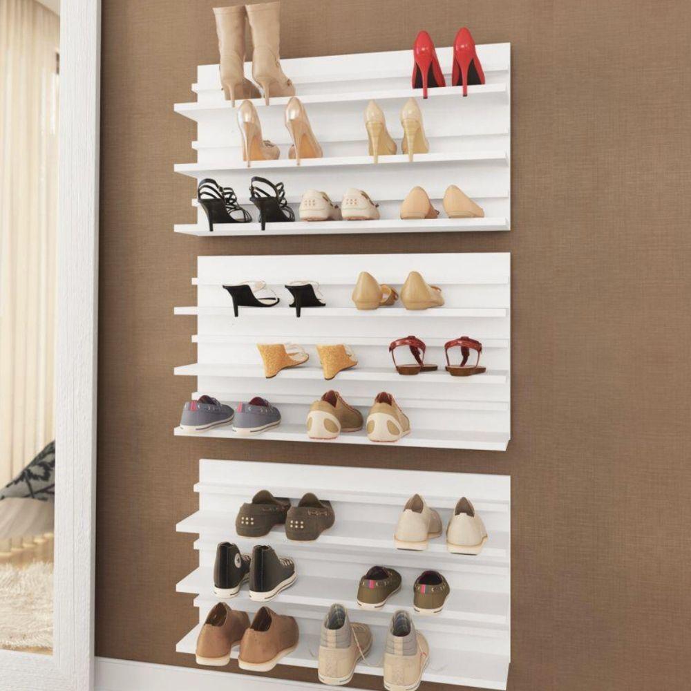 Sapateira de Parede Smart 100% MDF - Móveis LeBlanc - Móveis para ...