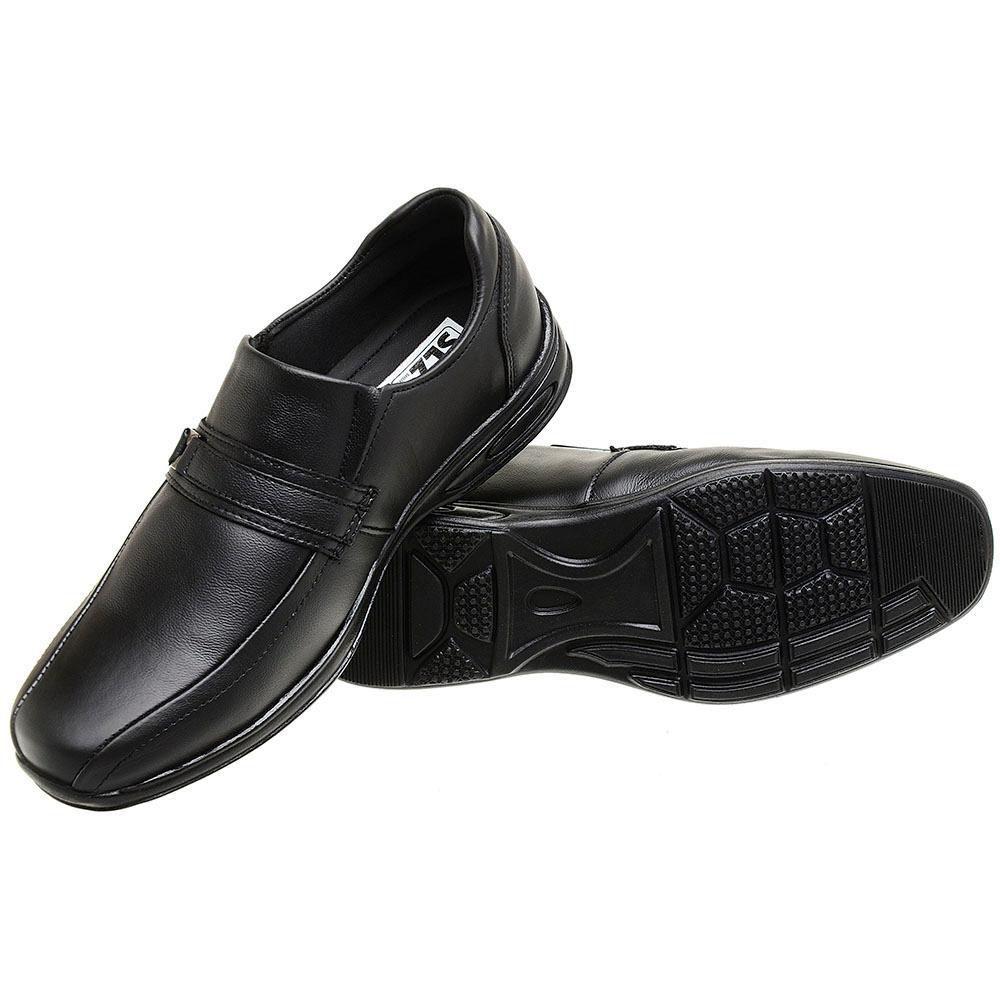 Sapato Social Couro Masculino Soft Confort Moderno Clássico - SLZ ...