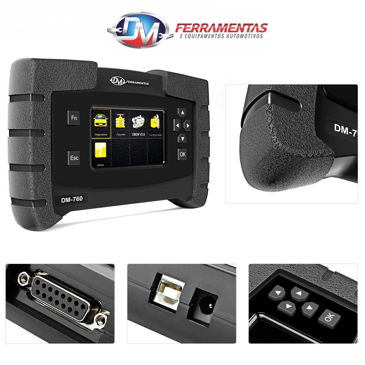 Scanner Automotivo Raster Obd2 Com Ajuste Flex - Dm Ferramentas E ...