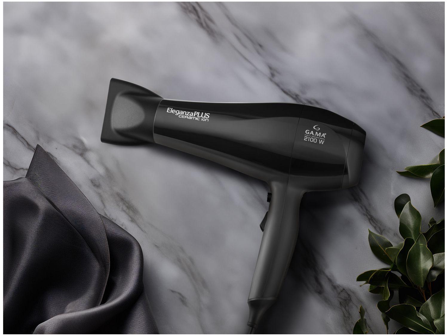Secador de Cabelo GA.MA Italy Ceramic Íon Preto