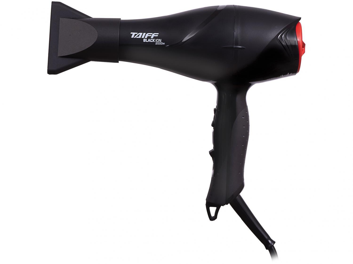 Secador de Cabelo Taiff Black Íon 2000W - 2 Velocidades - Secador de ...