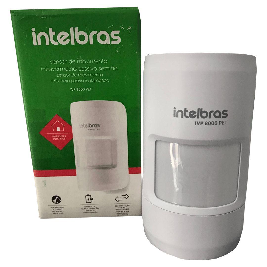 Sensor de movimento infravermelho passivo sem fio intelbras - ivp 8000 ...