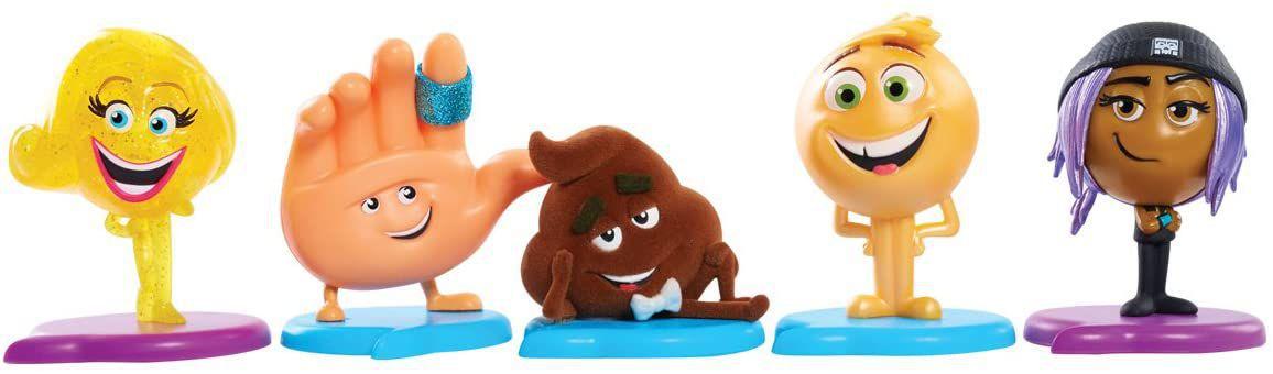 Set 5 Bonecos Emoji o Filme Figuras Coleção - Just Play - Bonecos ...