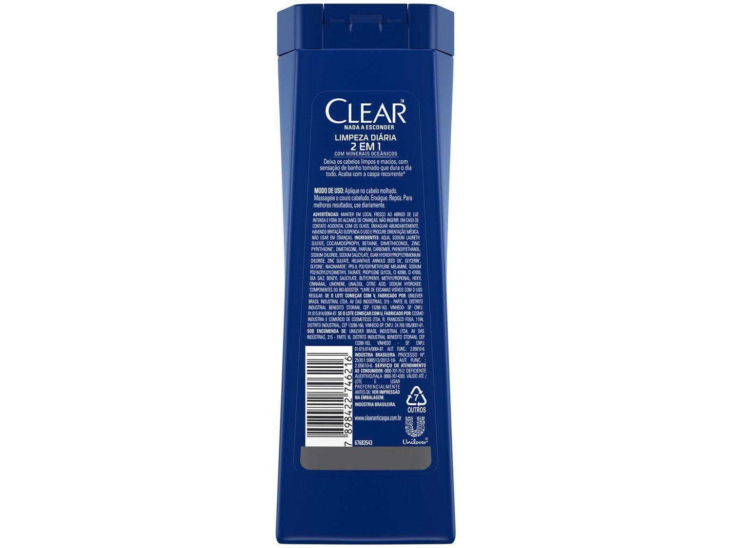 Shampoo Clear Limpeza Diária 2 em 1 - 200ml - Shampoo - Magazine Luiza
