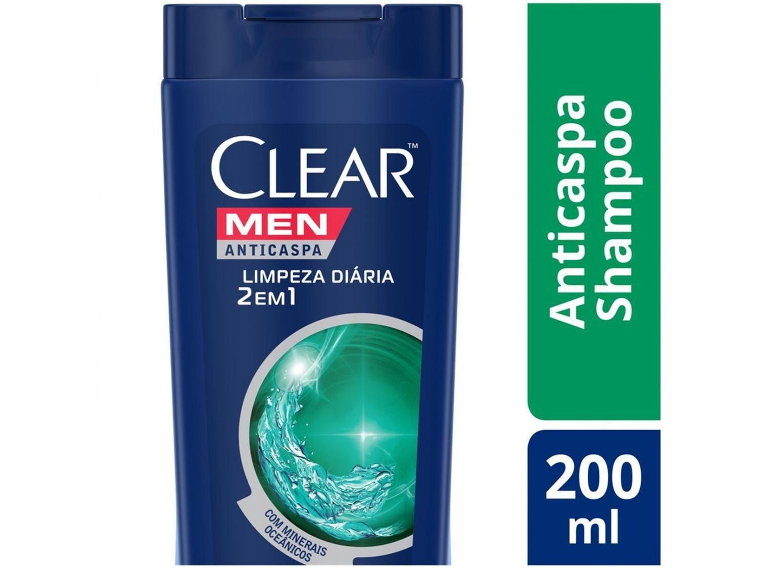 Shampoo Clear Limpeza Diária 2 em 1 - 200ml - Shampoo - Magazine Luiza