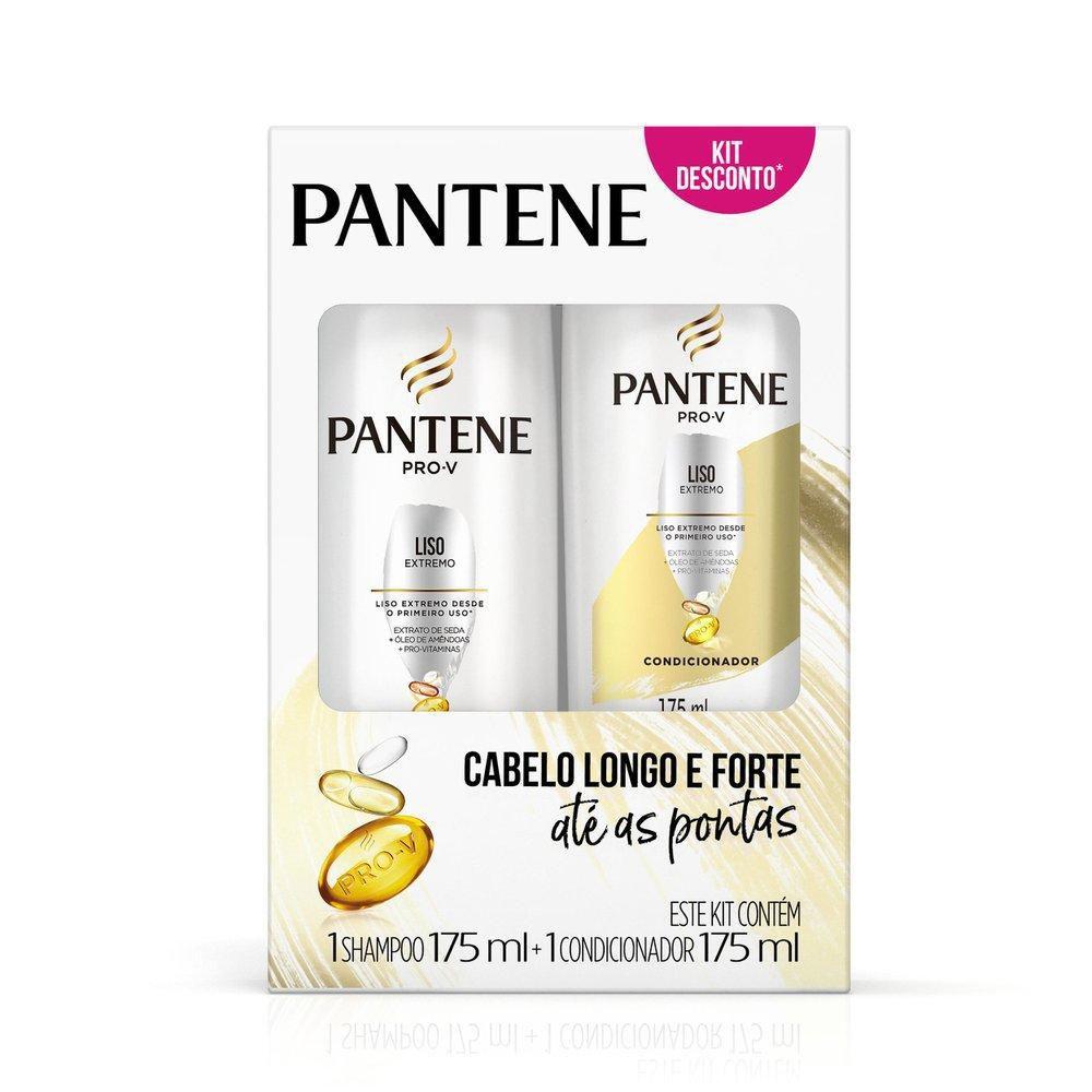 Shampoo + Condicionador Pantene Liso Extremo 175ml - Kit Shampoo e ...