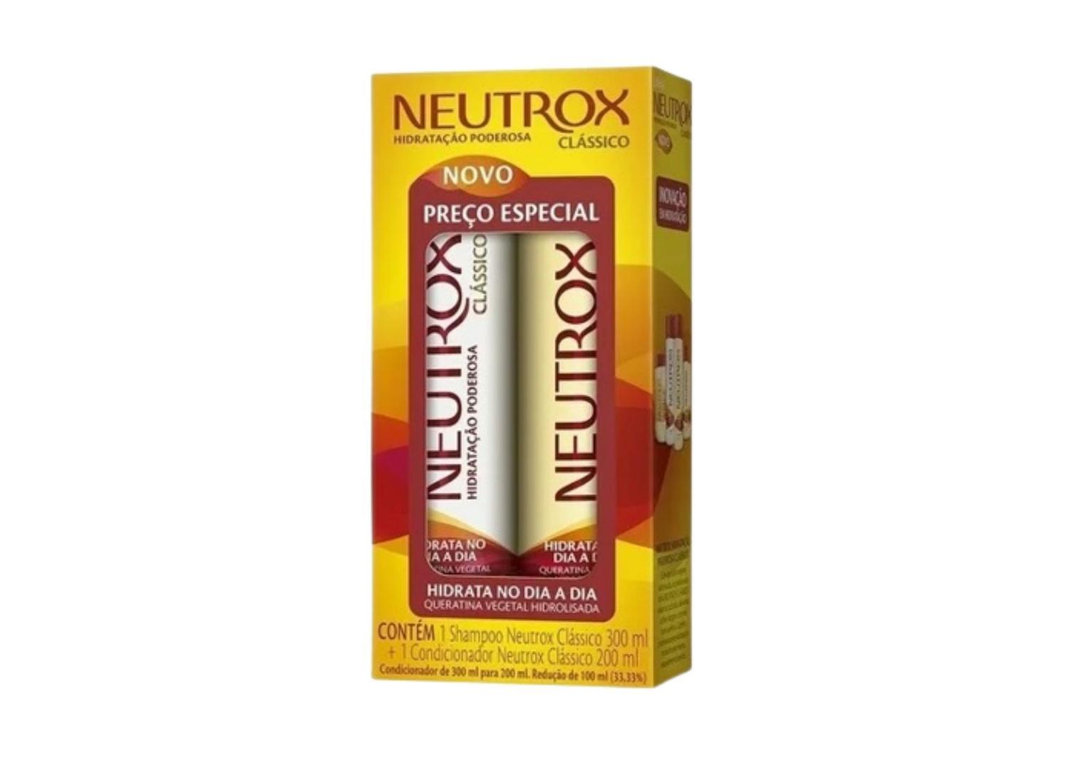 Shampoo e Condicionador Neutrox Clássico 300 + 200ml - Kit Shampoo e ...