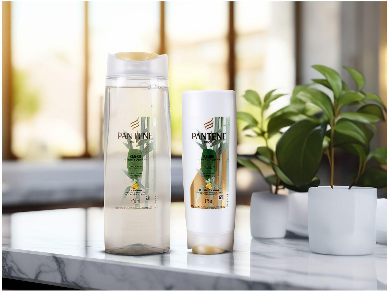 Shampoo e Condicionador Pantene Nutre & Cresce Bambu