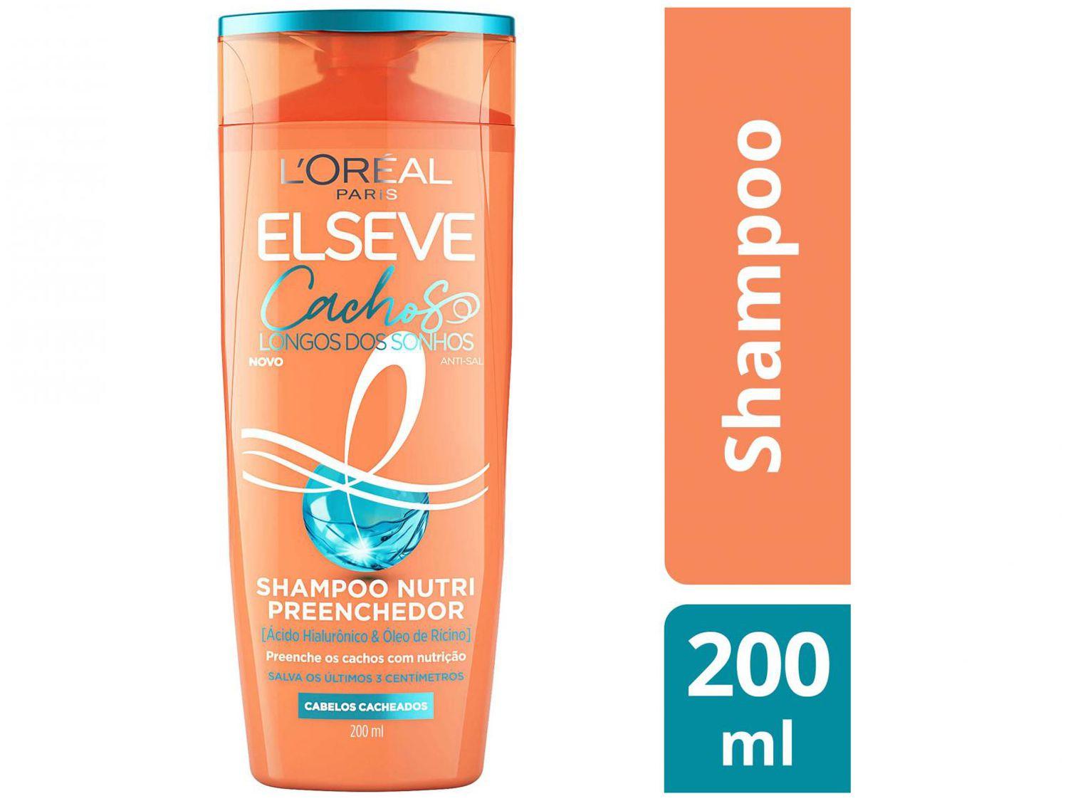 Shampoo LOréal Paris Elseve Nutri Preenchedor Cachos Longos dos Sonhos ...