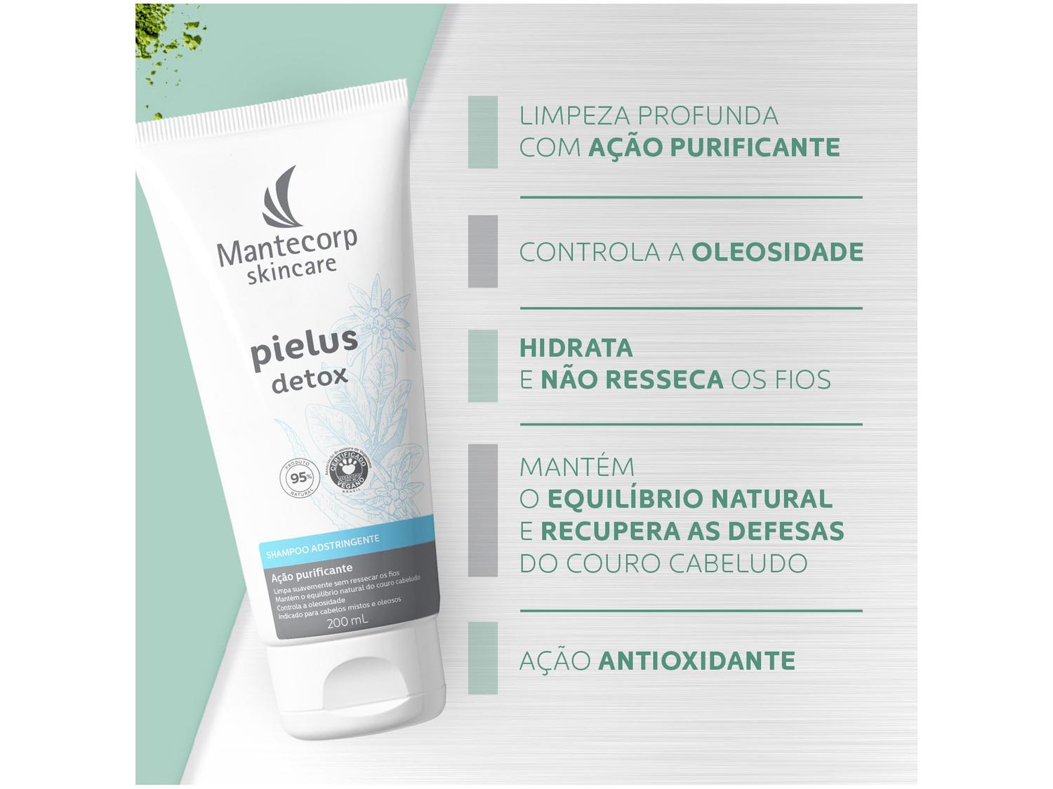 Shampoo Mantecorp Skincare Pielus Detox 200ml