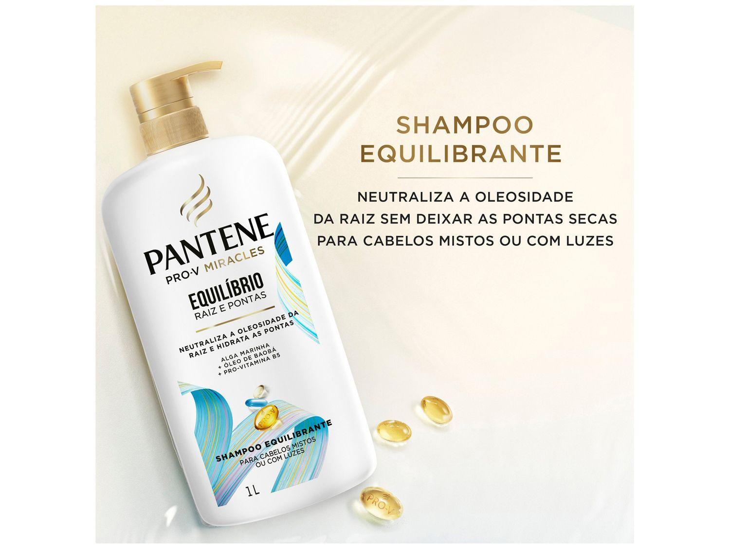 Shampoo Pantene Pro-V Miracles Equilíbrio Raiz e Pontas 1L
