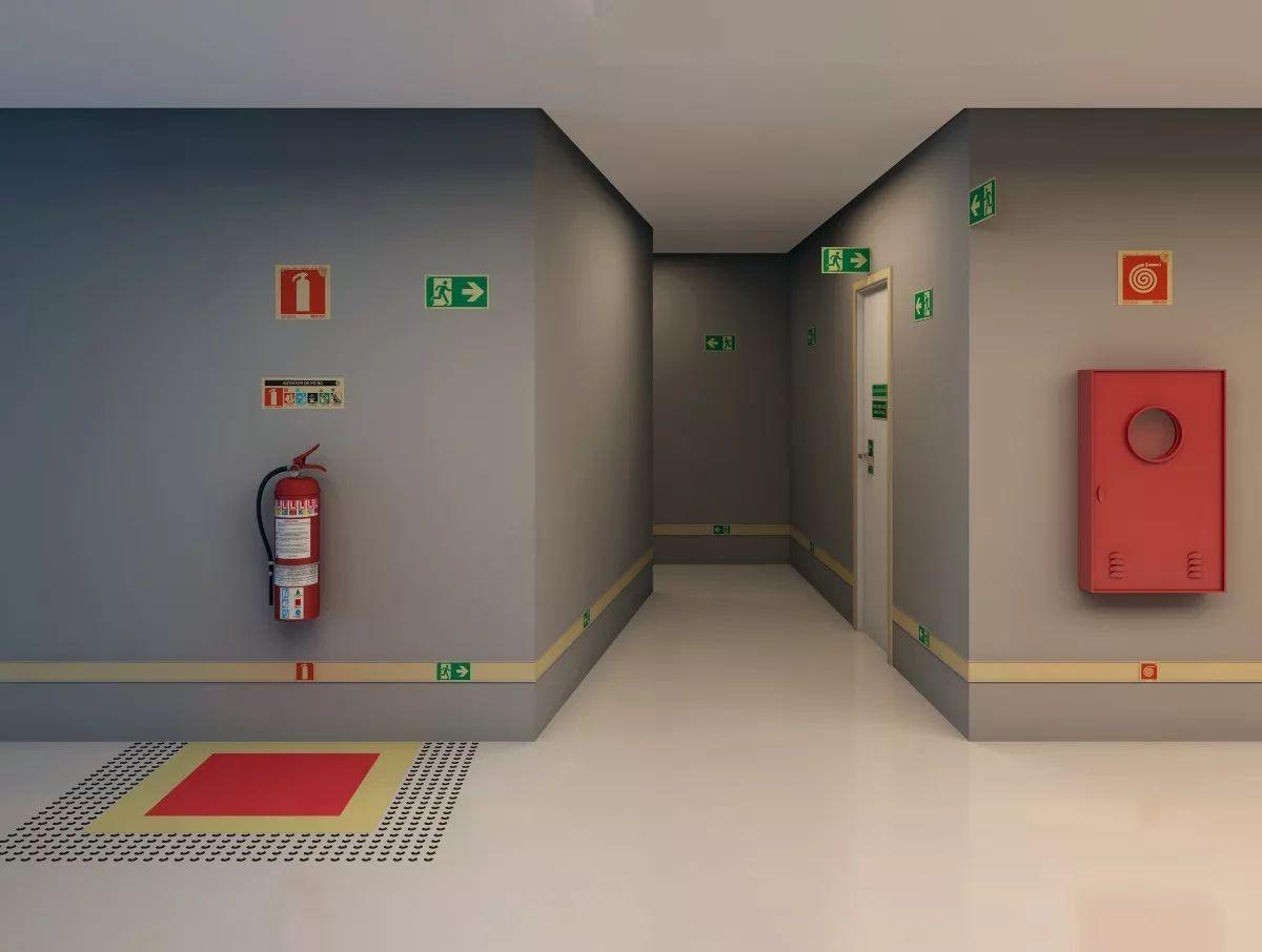 Sinalização De Piso 1x1m Com Proteção - Extintor E Hidrante - Facilitas ...