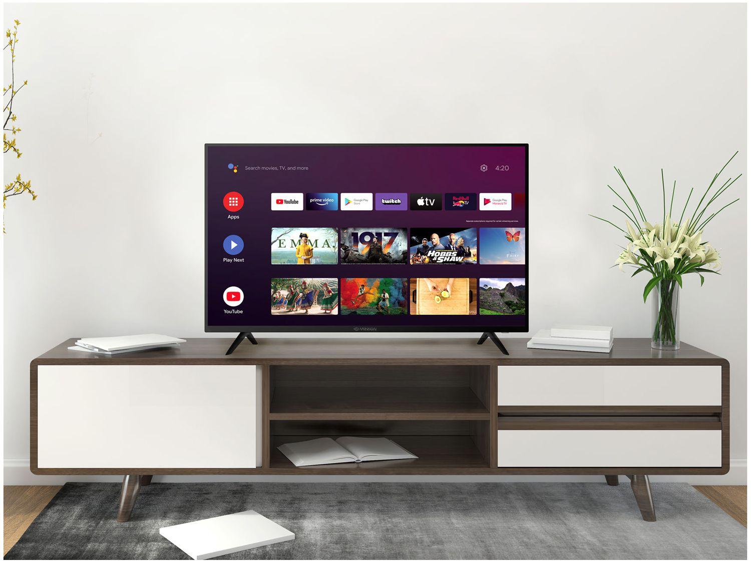 Smart TV 32” HD D-LED Rig Vizzion BR32D1SA IPS Wi-Fi 2 HDMI 2 USB