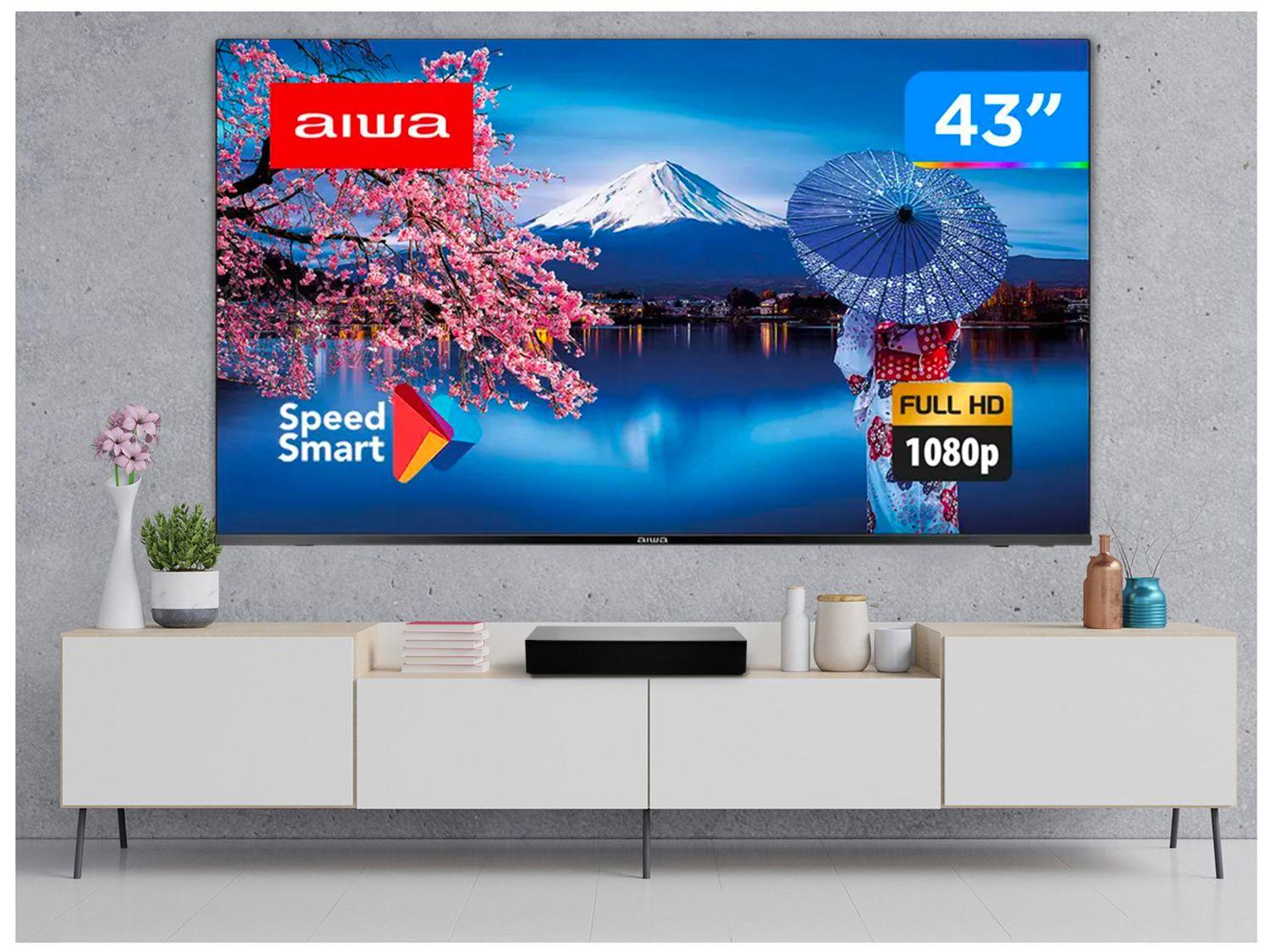 Smart TV 43” Full HD D-LED Aiwa IPS Wi-Fi HDR 3 HDMI