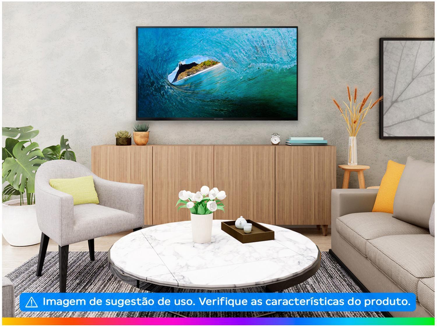Smart TV 43” Full HD DLED Vizzion LE43DF20 IPS Wi-Fi 2 HDMI 2 USB