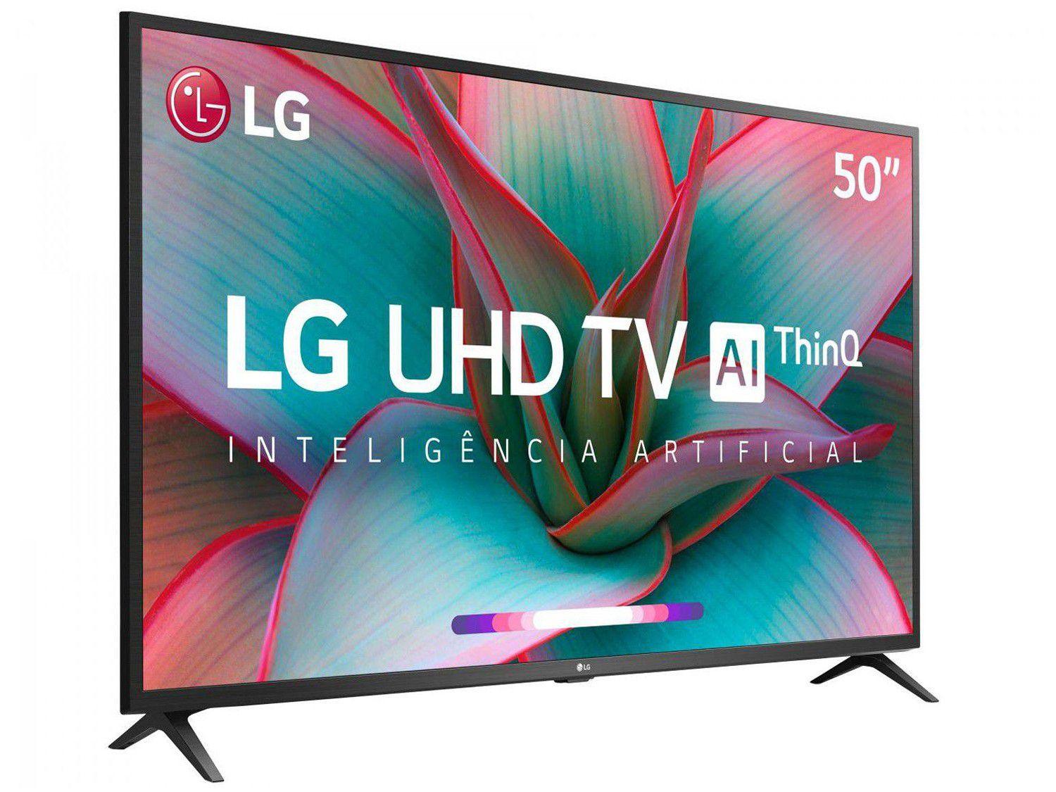 Smart TV 4K LED 50” LG 50UN7310PSC Wi-Fi Bluetooth - Inteligência ...