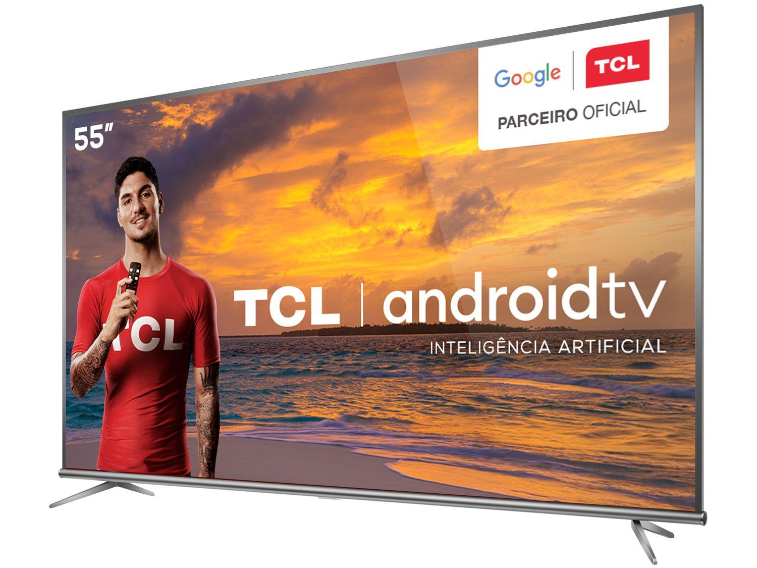 Smart TV 4K LED 55” TCL 55P8M Android Wi-Fi - Bluetooth HDR ...