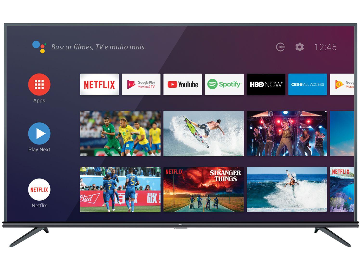 Smart TV 4K LED 55” TCL 55P8M Android Wi-Fi - Bluetooth HDR ...