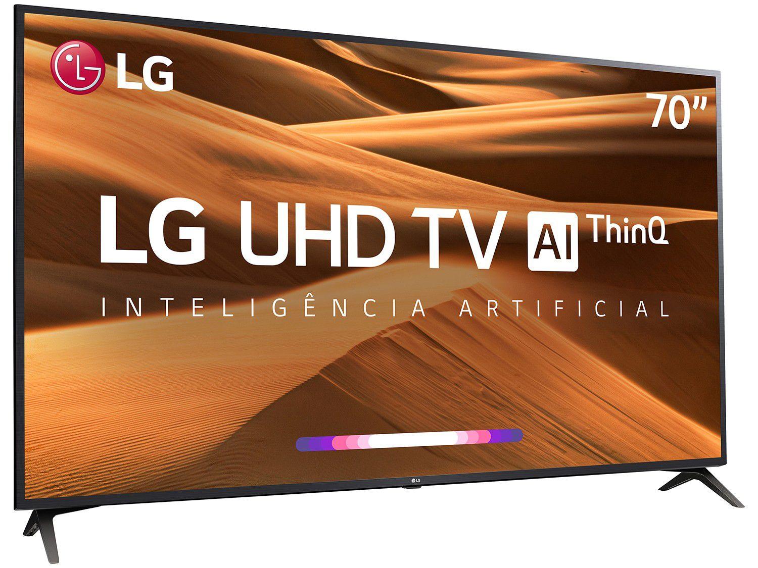 Smart TV 4K LED 70” LG 70UM7370PSA Wi-Fi - Inteligência Artificial ...