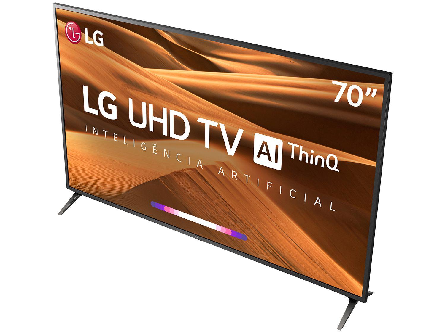 Smart TV 4K LED 70” LG 70UM7370PSA Wi-Fi - Inteligência Artificial ...