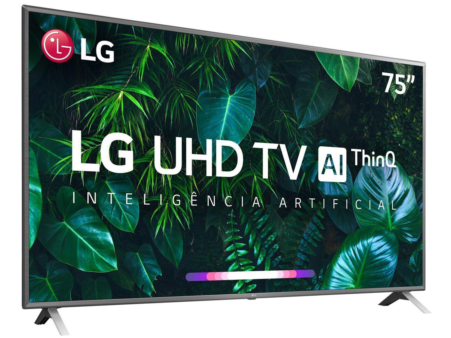 Smart TV 4K LED IPS 75” LG 75UN8000PSB Wi-Fi - Bluetooth HDR ...