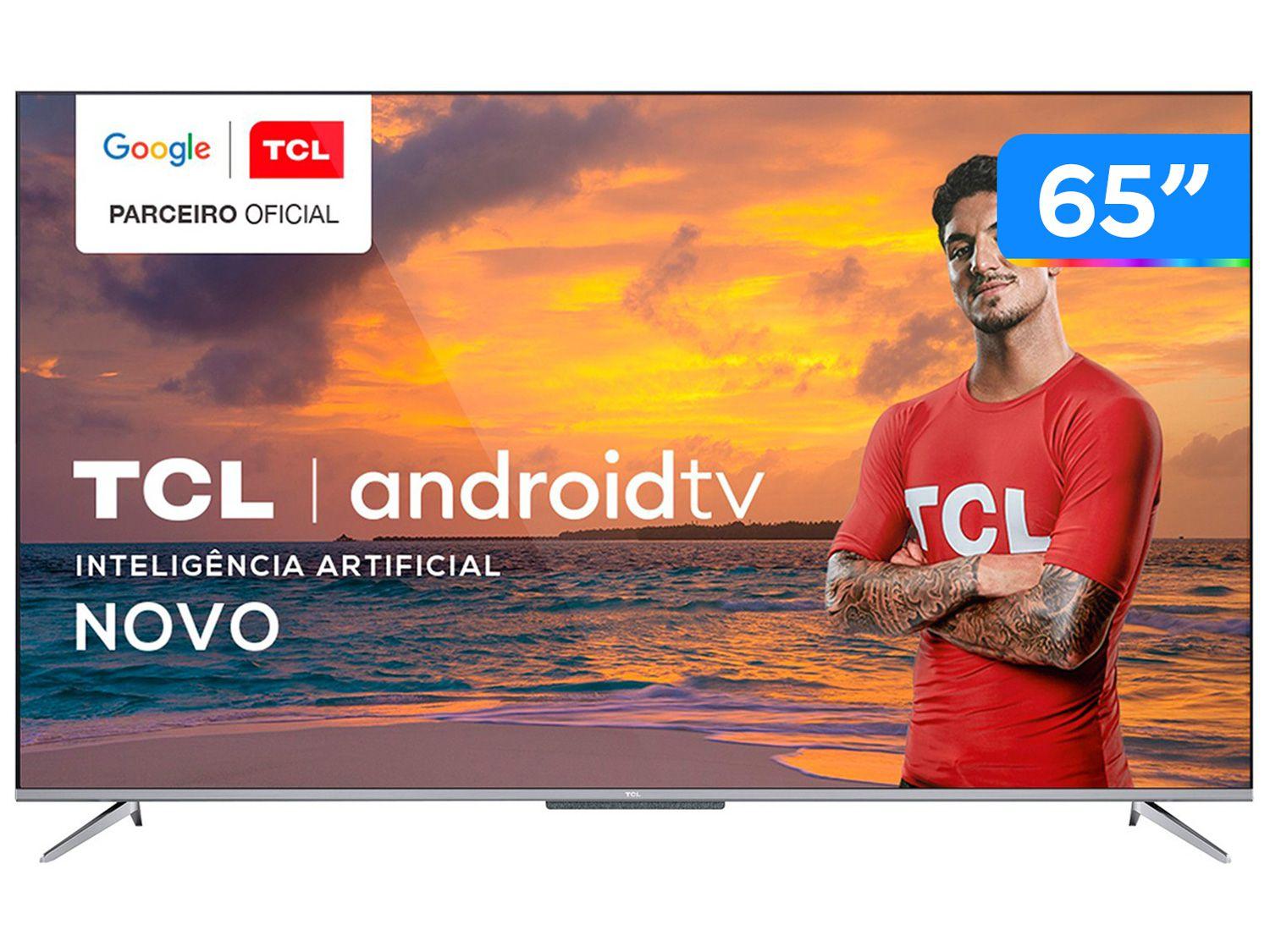 Smart TV 4K UHD LED 65” TCL 65P715 Android Wi-Fi - Bluetooth 3 HDMI 2 ...