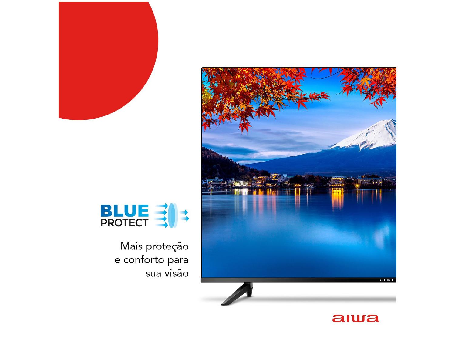 Smart TV 50” 4K D-LED Aiwa IPS Wi-Fi Bluetooth HDR 3 HDMI