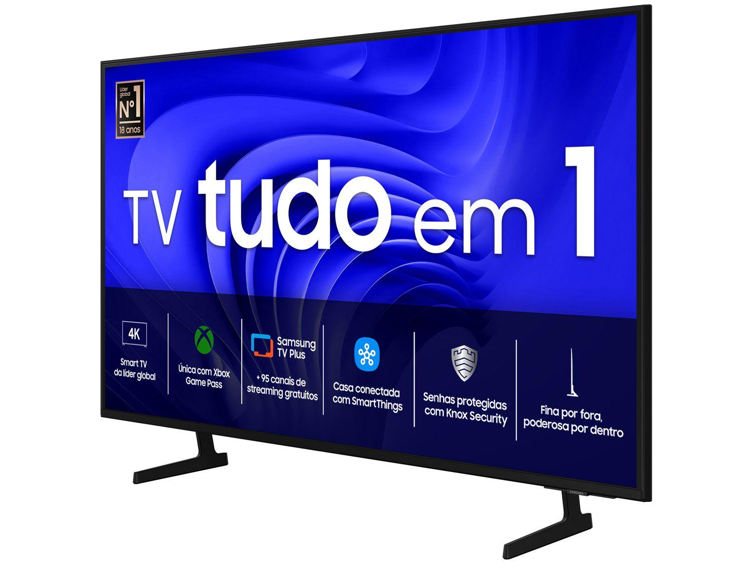 Smart TV 50” 4K UHD LED Samsung 50DU7700 Wi-Fi Bluetooth Alexa 3 HDMI