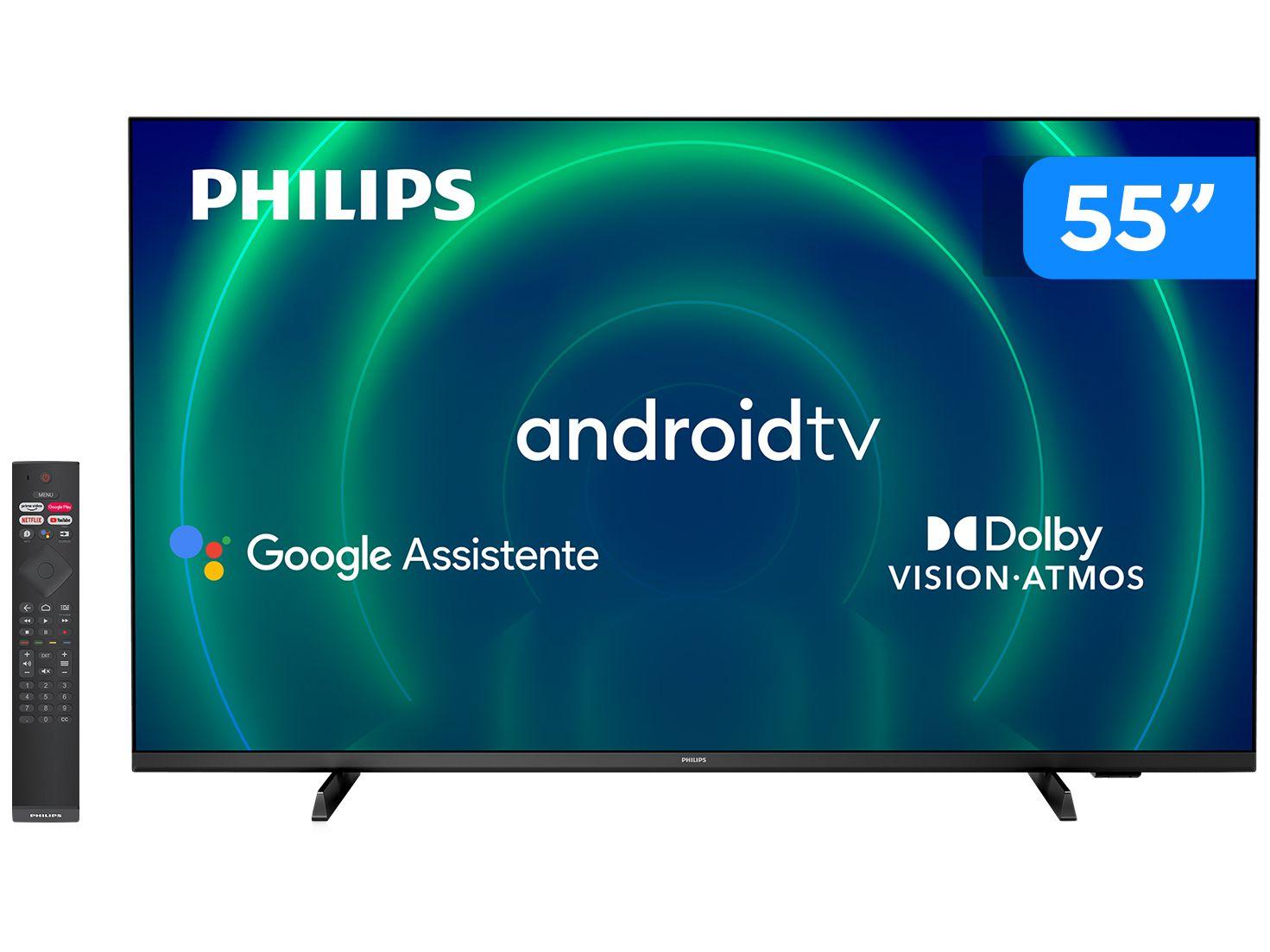 Smart TV 55” 4K UHD D-LED Philips 55PUG7406/78 - 55"