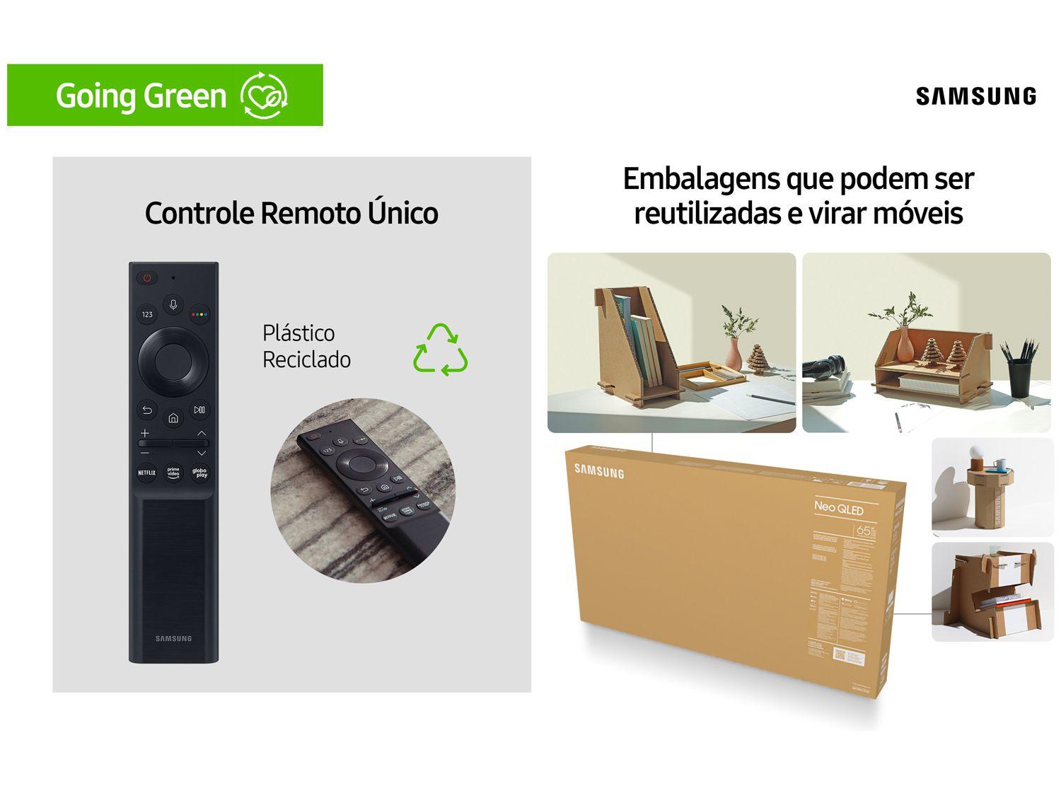 Smart TV 55” Crystal 4K Samsung 55AU7700 - Wi-Fi Bluetooth HDR Alexa ...