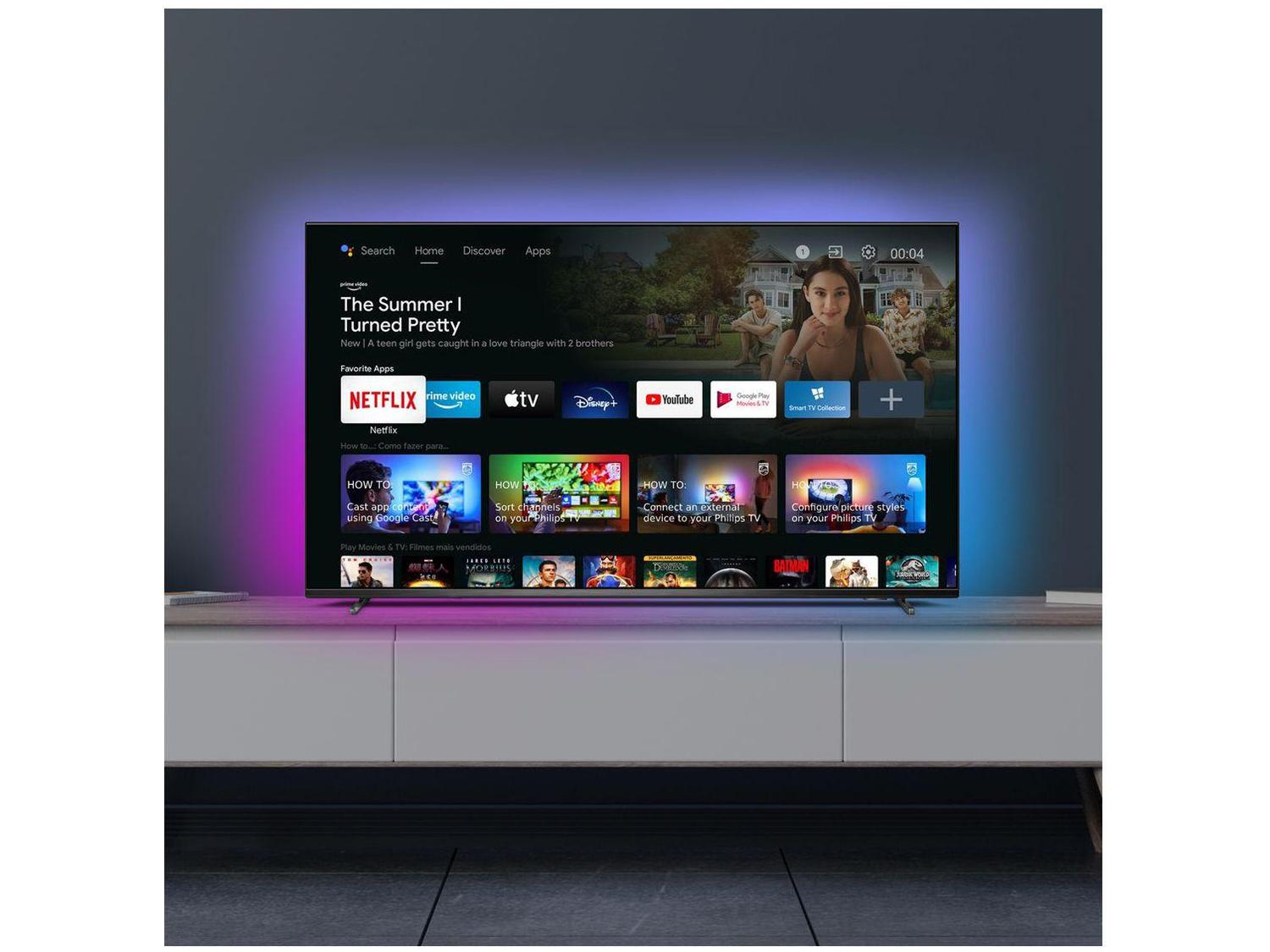 Smart TV 65” 4K UHD Mini LED Philips 65PML9507/78 - 65"