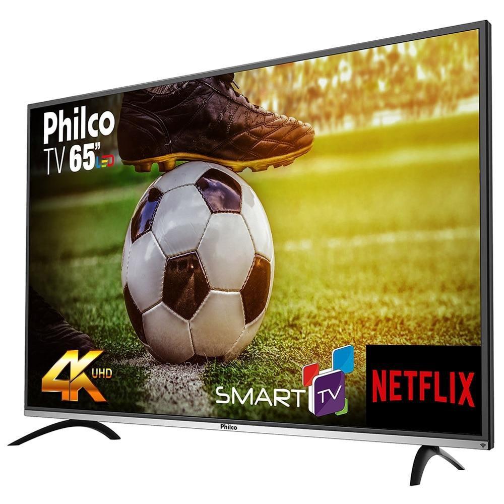 Smart TV 65” LED Philco PTV65F60DSWN, 4K Ultra HD, 3HDMI, 2USB, Netflix - Smart TV - Magazine Luiza