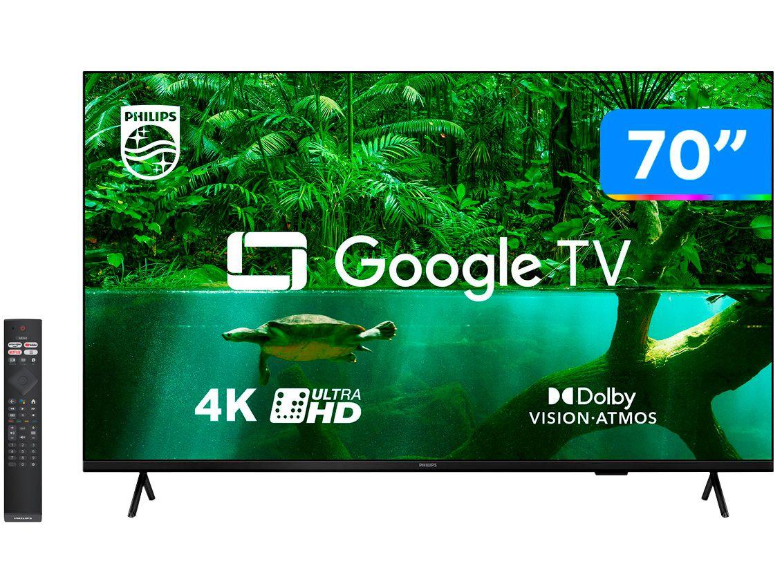 Smart TV 70” 4K UHD D-LED Philips Série 7408 VA Wi-Fi Bluetooth Google ...
