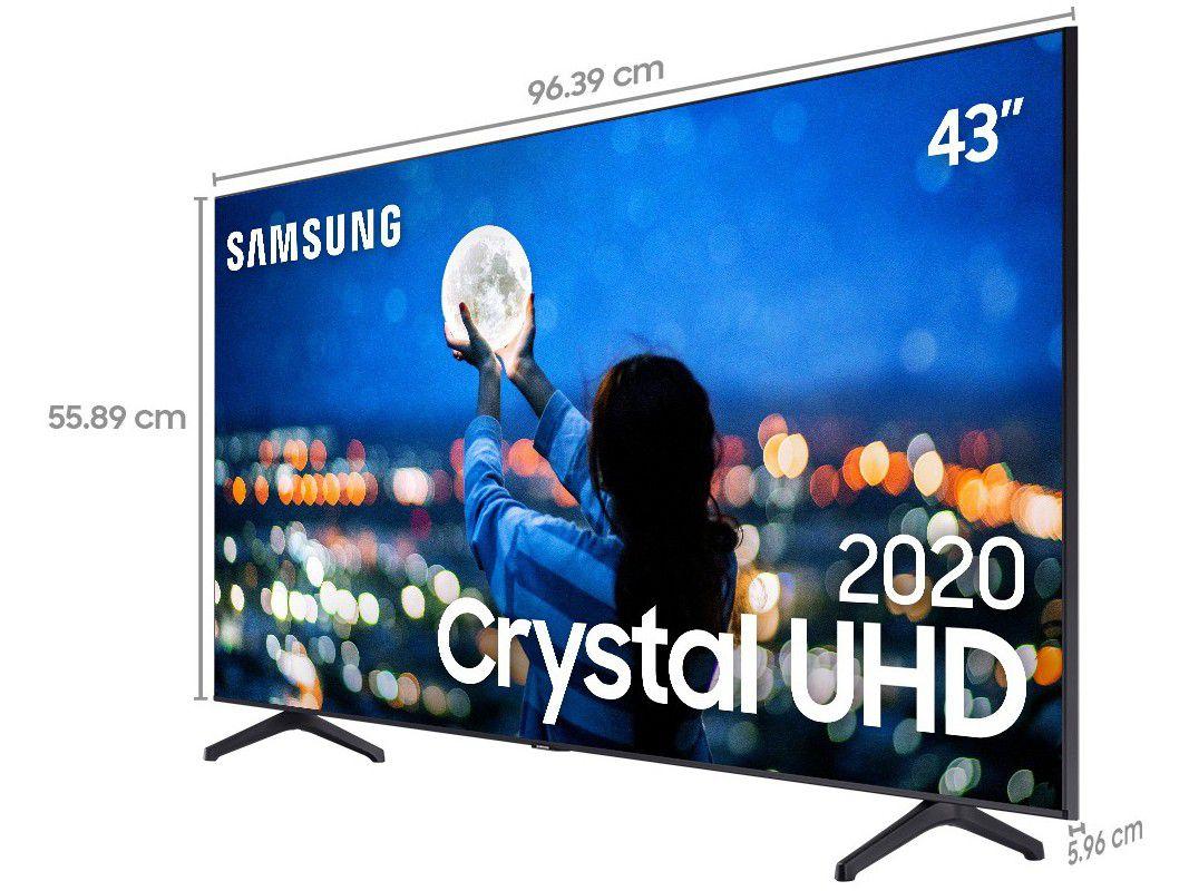 Smart TV Crystal UHD 4K LED 43” Samsung - 43TU7000 Wi-Fi Bluetooth HDR ...