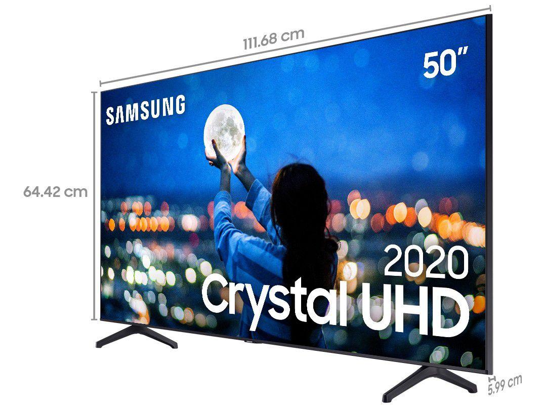 Smart TV Crystal UHD 4K LED 50” Samsung - 50TU7000 Wi-Fi Bluetooth HDR 2 HDMI 1 USB - TV 4K ...