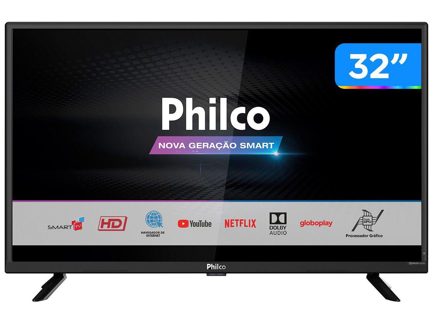 Smart TV DLED 32” Philco PTV32G52S - Wi-Fi HDR 2 HDMI 1 USB - Smart TV ...