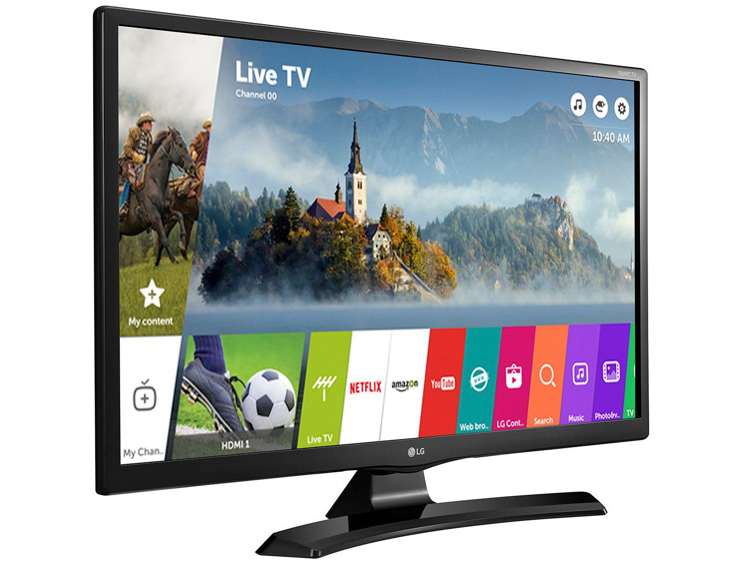 Smart TV LED 27,5” LG 28MT49S-PS Wi-Fi - Conversor Digital 2 HDMI 1 USB - Smart TV - Magazine Luiza