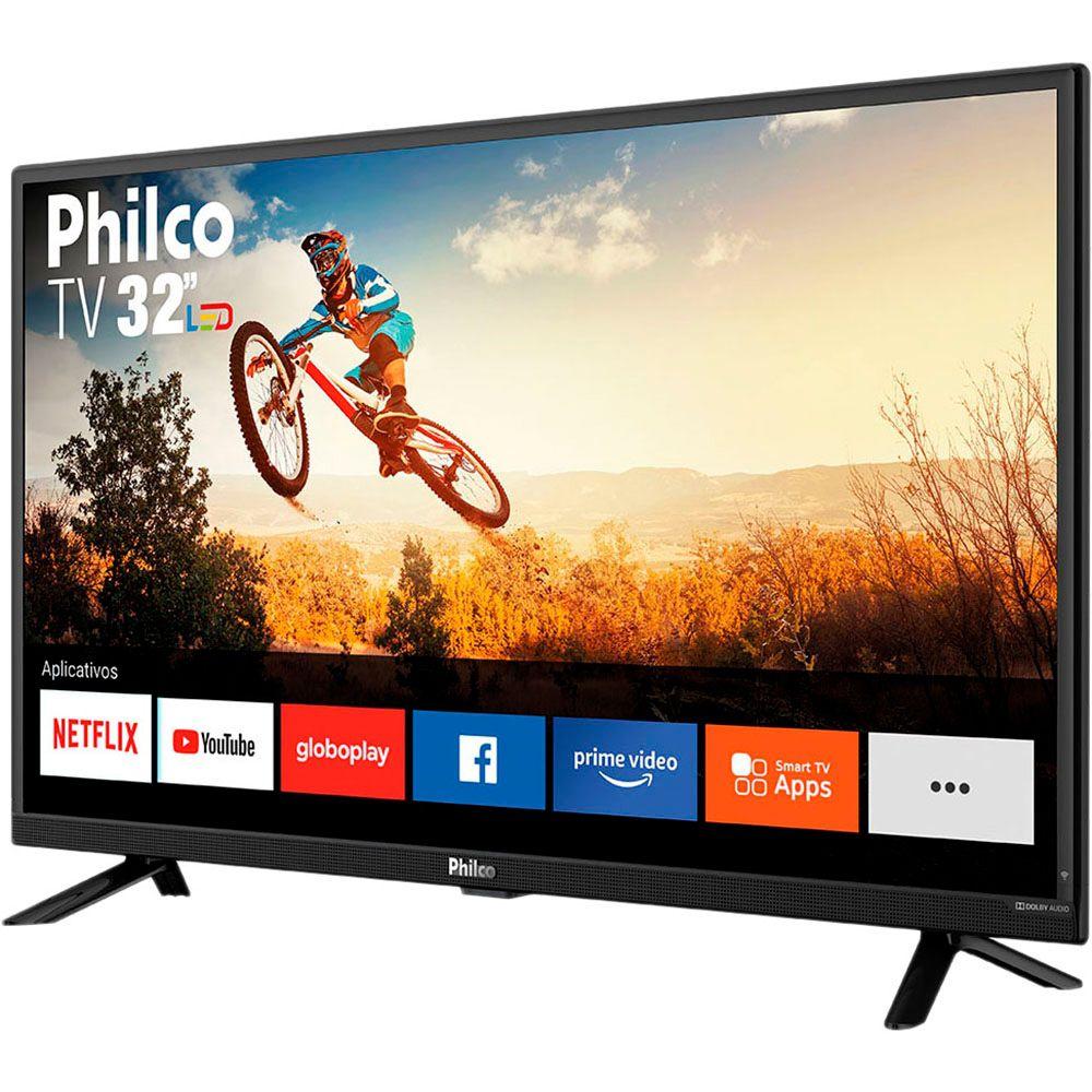 Smart TV LED 32” HD Philco PVT32G52S 2 HDMI 1 USB Wi-Fi com Netflix ...