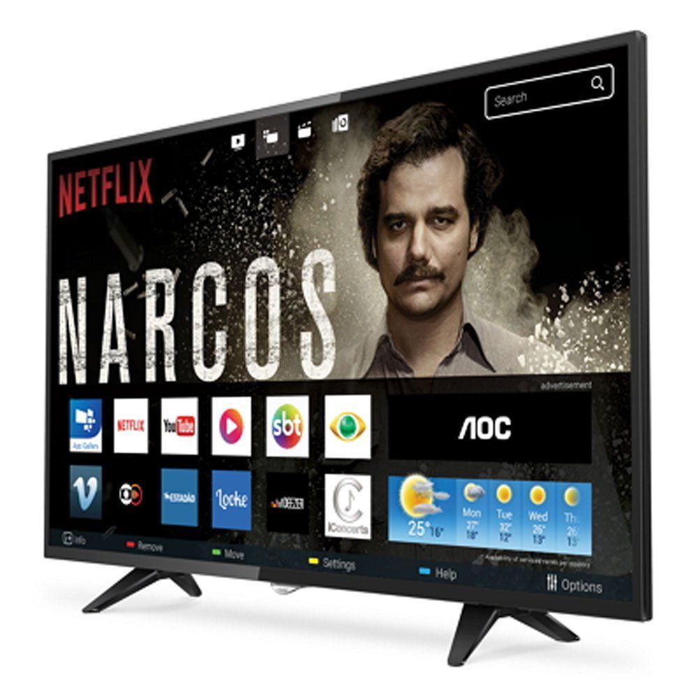 Smart TV Led 32 Polegadas AOC Wi-Fi Full HD USB HDMI LE32S5970 - Aoc ...