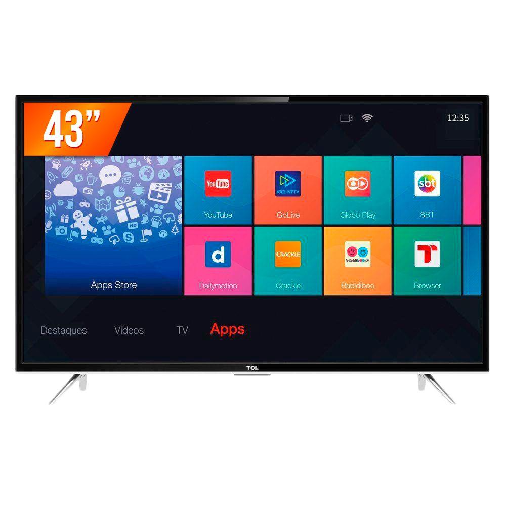 Smart TV LED 43” Full HD TCL L43S4900FS 3 HDMI 2 USB Wi-Fi - Smart TV ...