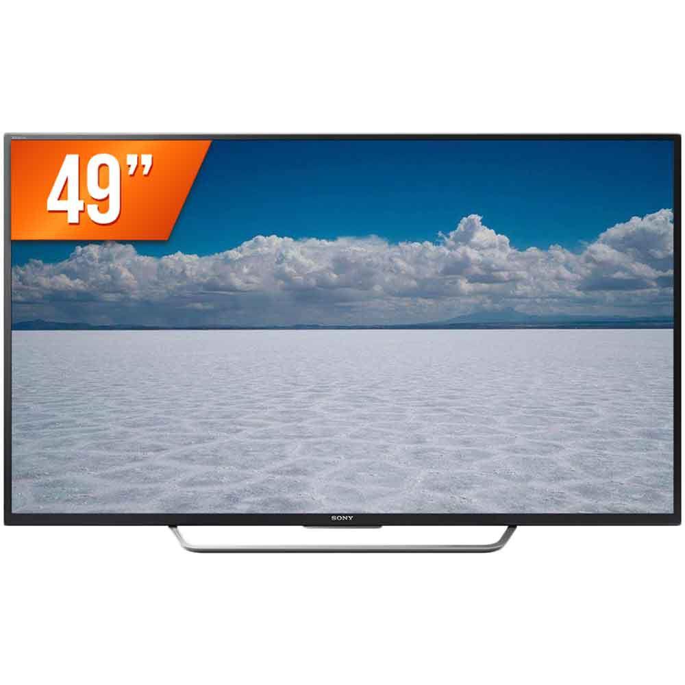 Smart TV LED 49” 4K Sony KD-49X7005D 4 HDMI 3 USB Wi-Fi Integrado ...