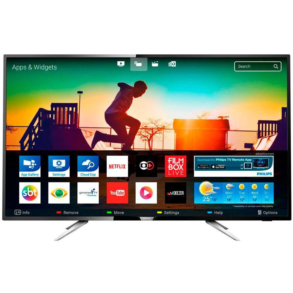Smart TV LED 50 Philips 50 Polegadas 4K UHD Conversor Digital 4 HDMI 2 ...