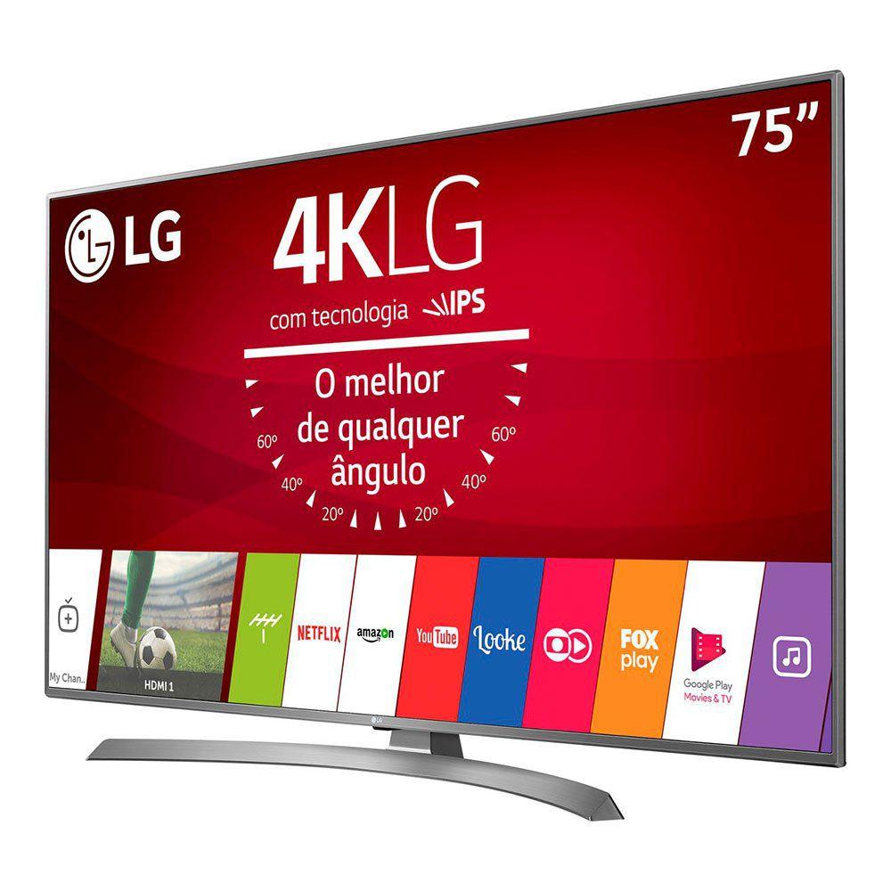 Smart TV LED 75 Polegadas LG 75UJ6585 Ultra HD 4K Wifi com Conversor ...